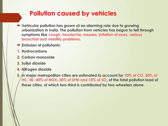 U AP Urban Air Pollution in today context | PPTX