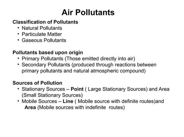 U AP Urban Air Pollution in today context | PPTX
