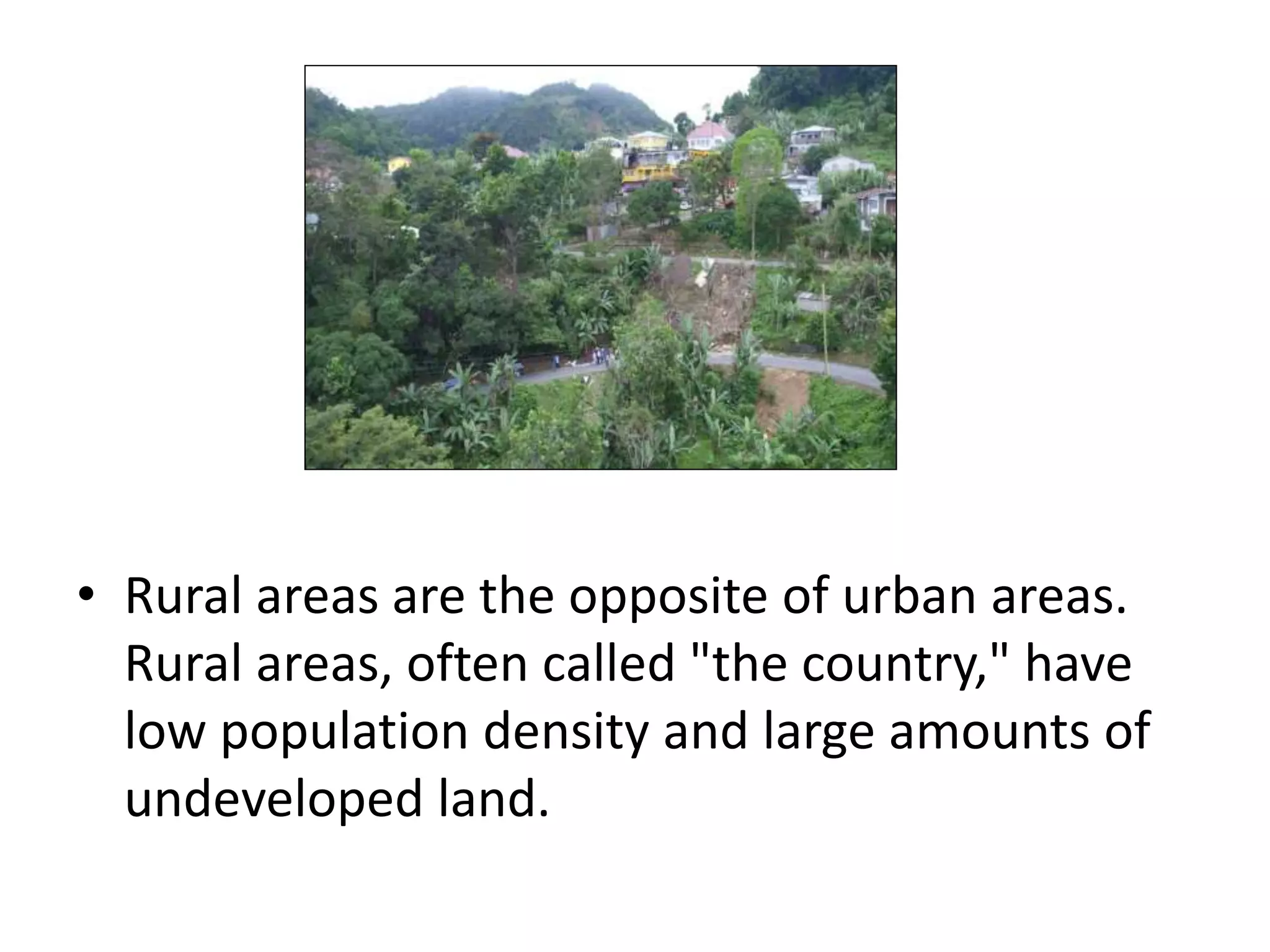 Urban and rural areas | PPTX