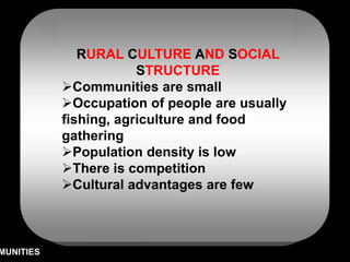 Urban and rural environment | PPTX