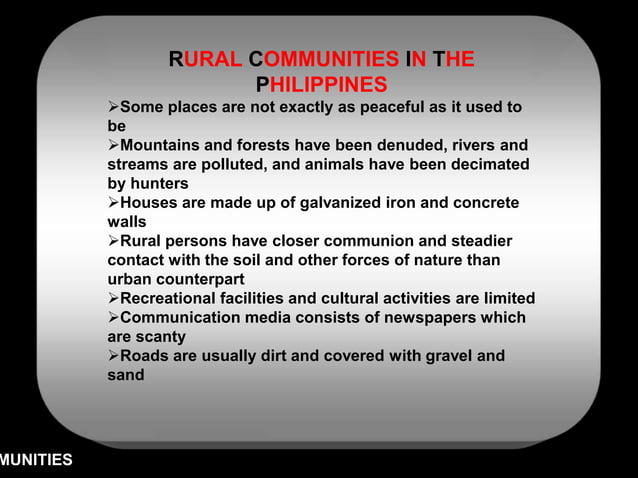 Urban and rural environment | PPTX