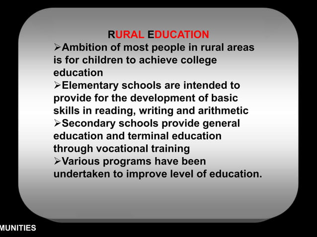 Urban and rural environment | PPTX