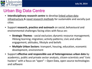 Urban Big Data Centre | PPTX