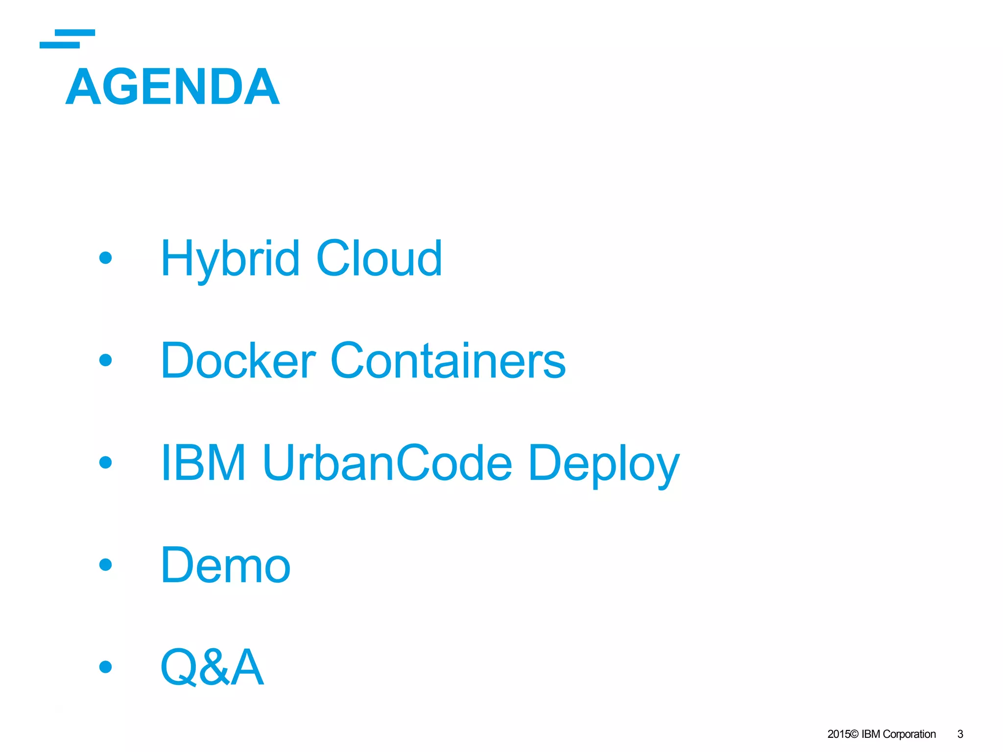 UrbanCode Deploy and Docker Containers Connect the Dots | PDF