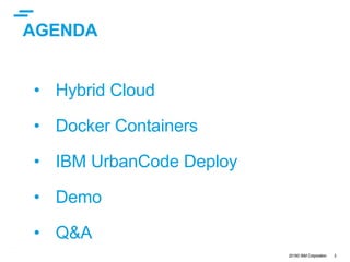 UrbanCode Deploy and Docker Containers Connect the Dots | PDF