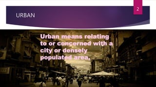 Urban communities in pakistan | PPTX