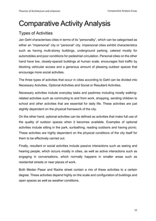 Urban Comparative Analysis Essay | PDF