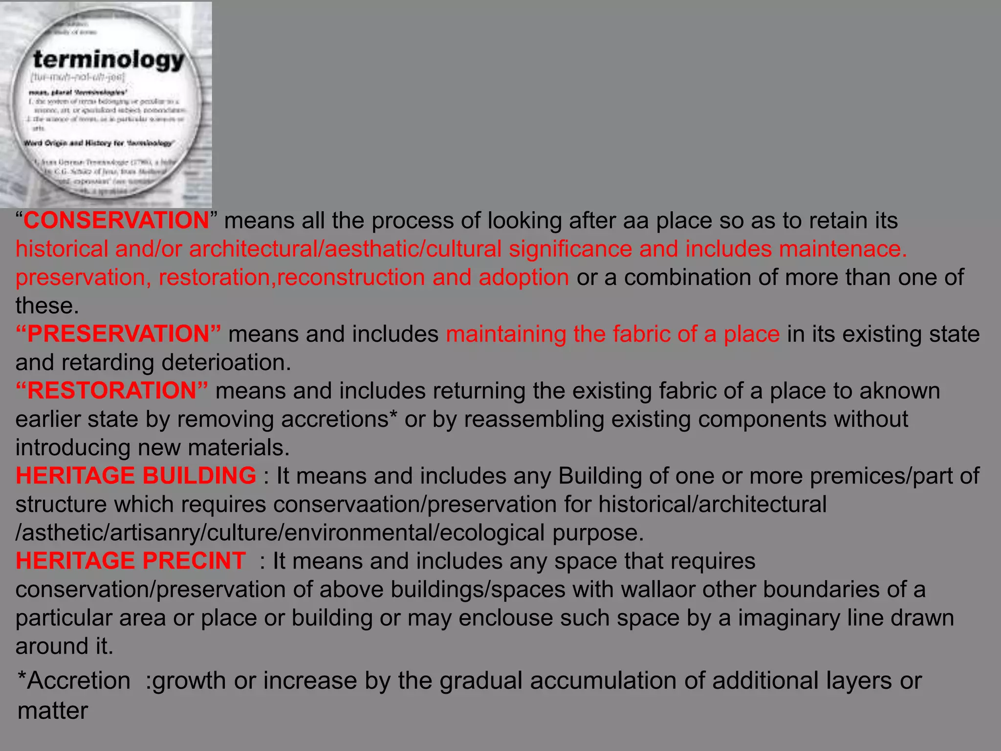 Urban conservation | PPTX