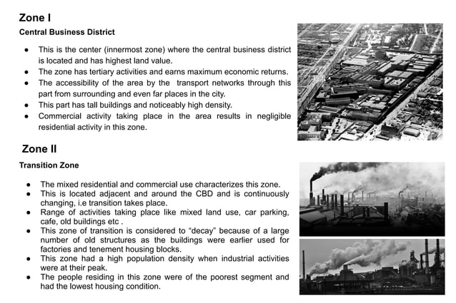 CONCENTRIC ZONE THEORY | PDF | Developmental Sites | Real Estate