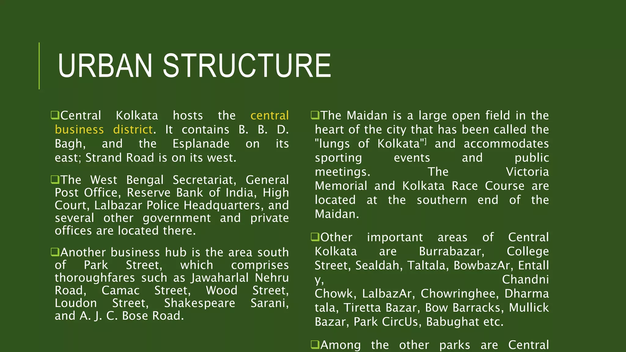 Urban design kolkata | PPTX