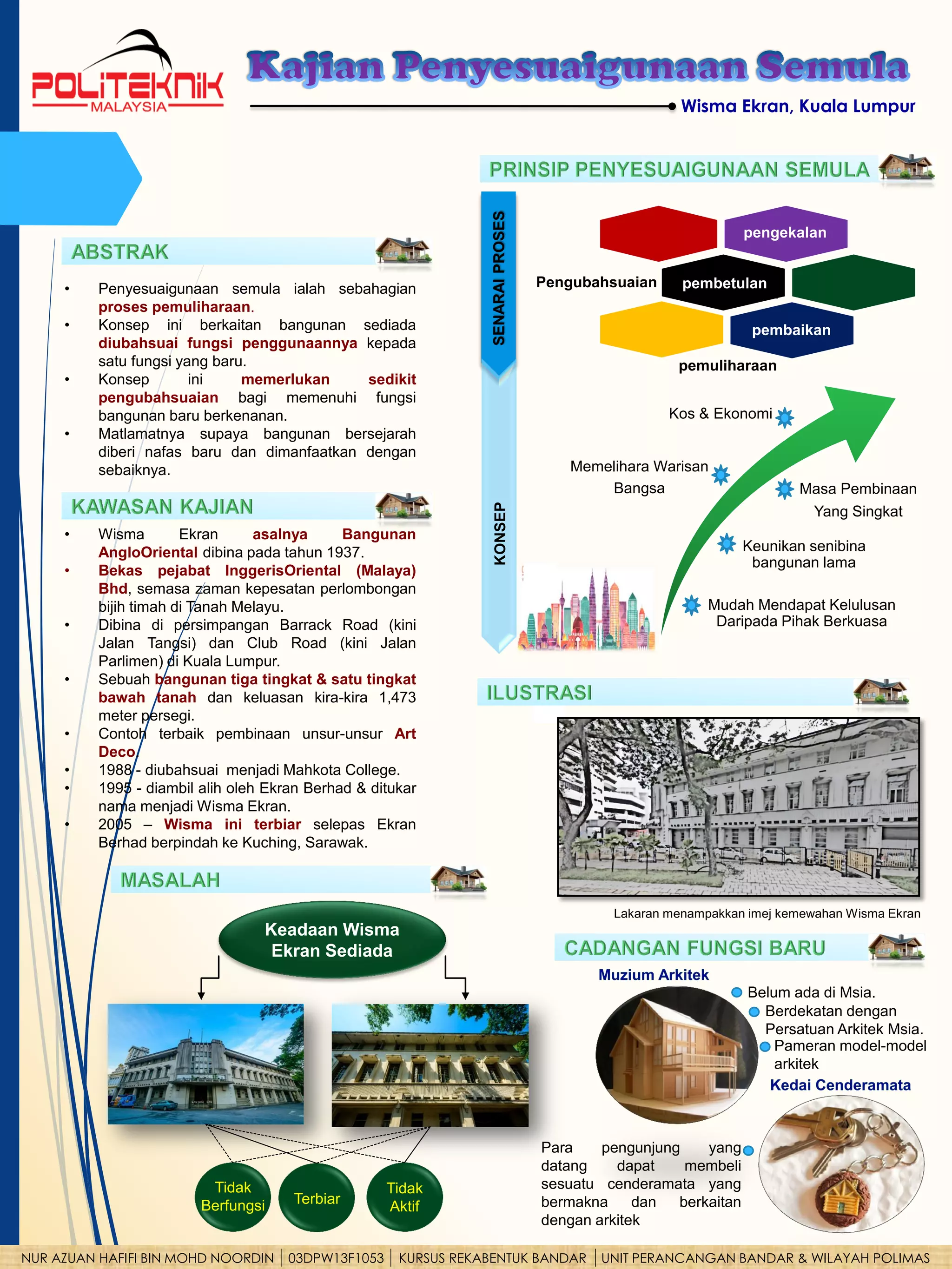 Kajian Penyesuaigunaan Semula : Wisma Ekran KL | PDF