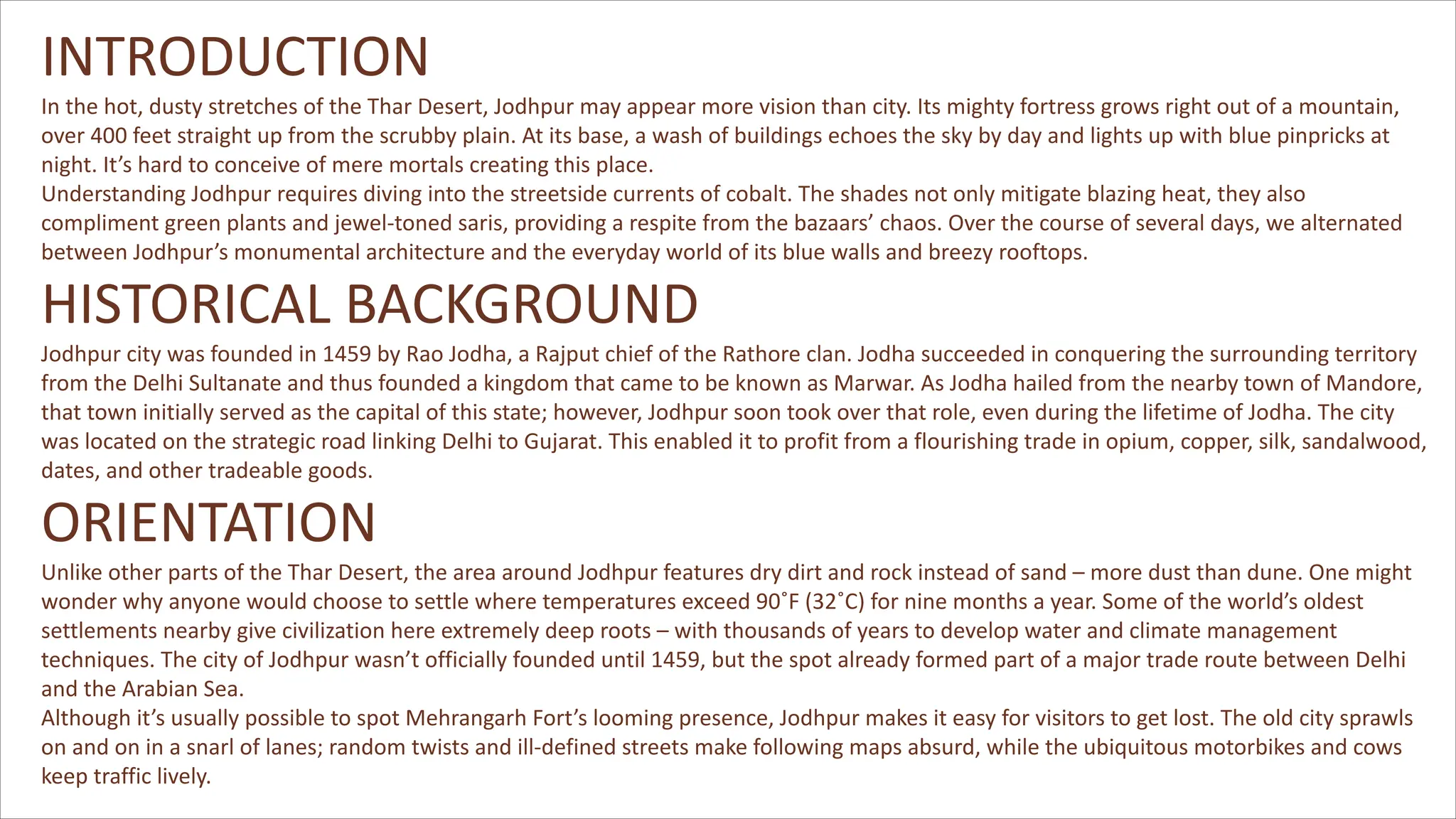 urban design case study of old city Jodhpur | PDF