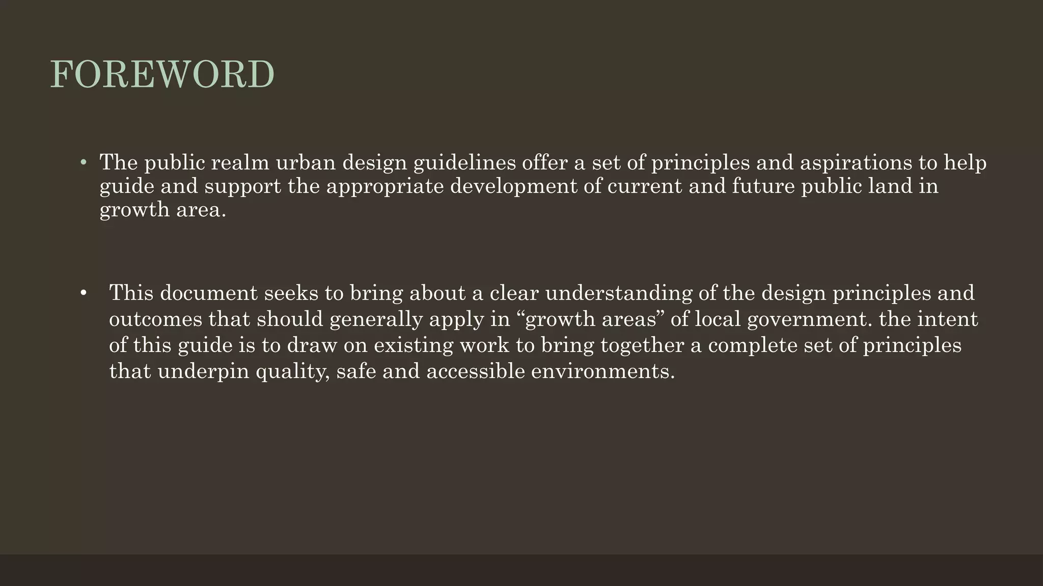 Urban Design Guidelines | PPTX