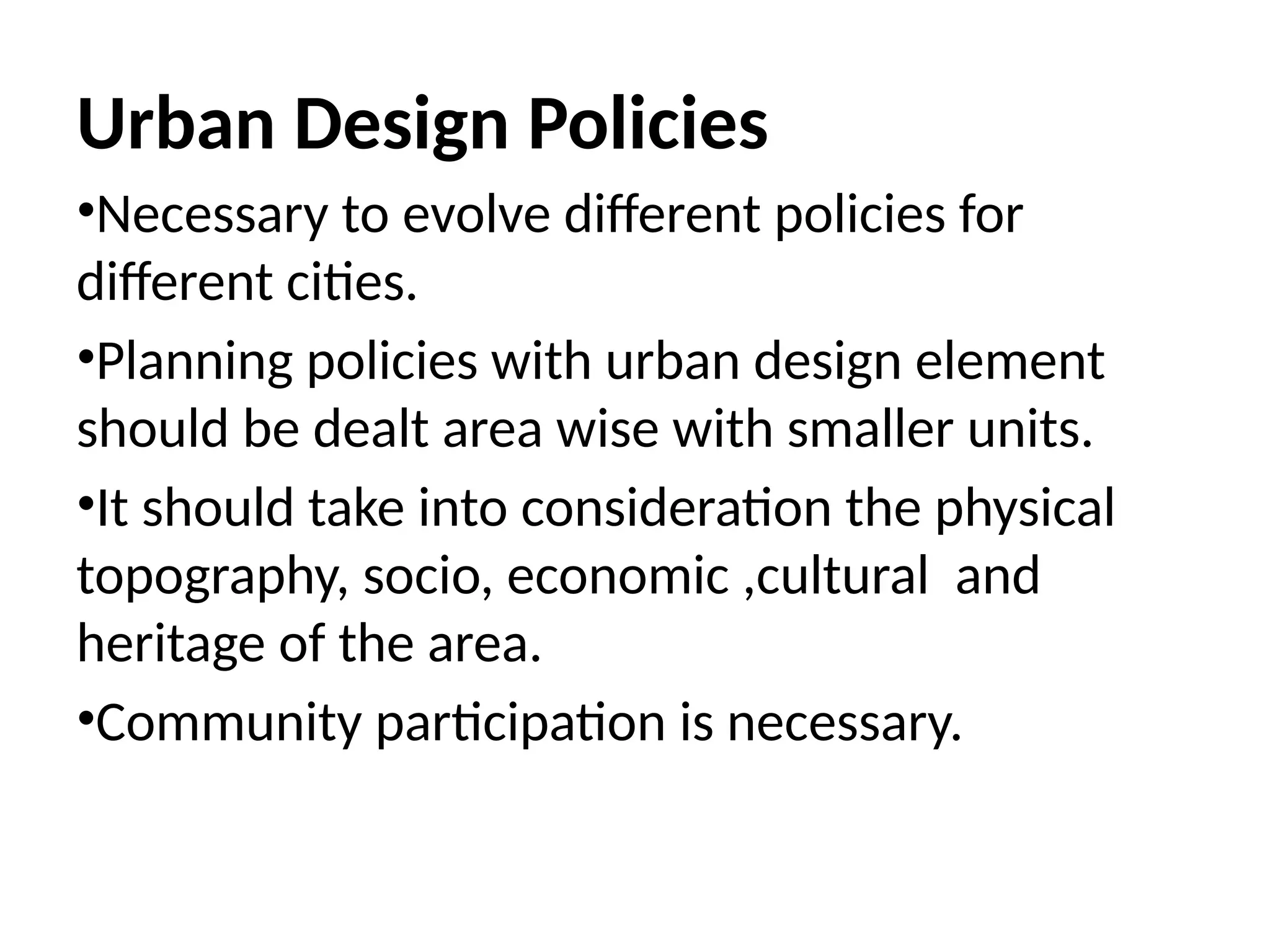 Urban design policies chandigarh-architecture | PPTX