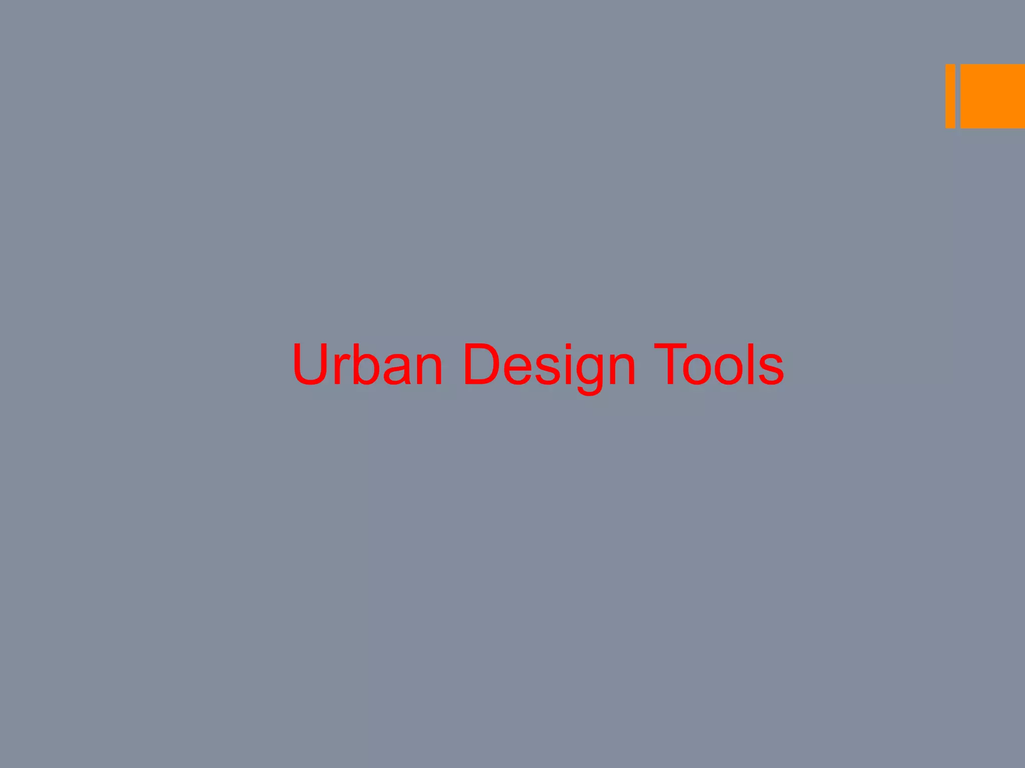 Urban design tools | PDF