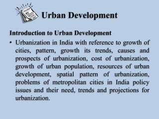 Urban Development | PPTX