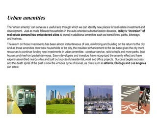 Urban Amenities Spurring New Development in City Centers | PDF | Rail ...