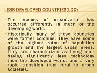 Urban development in third world countries | PPT