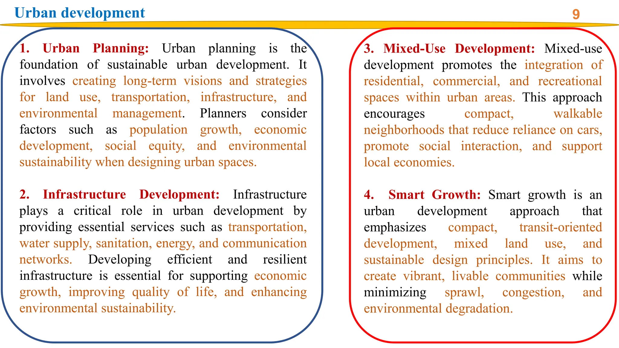 Urban Development, Smart City and Urbanism | PPT