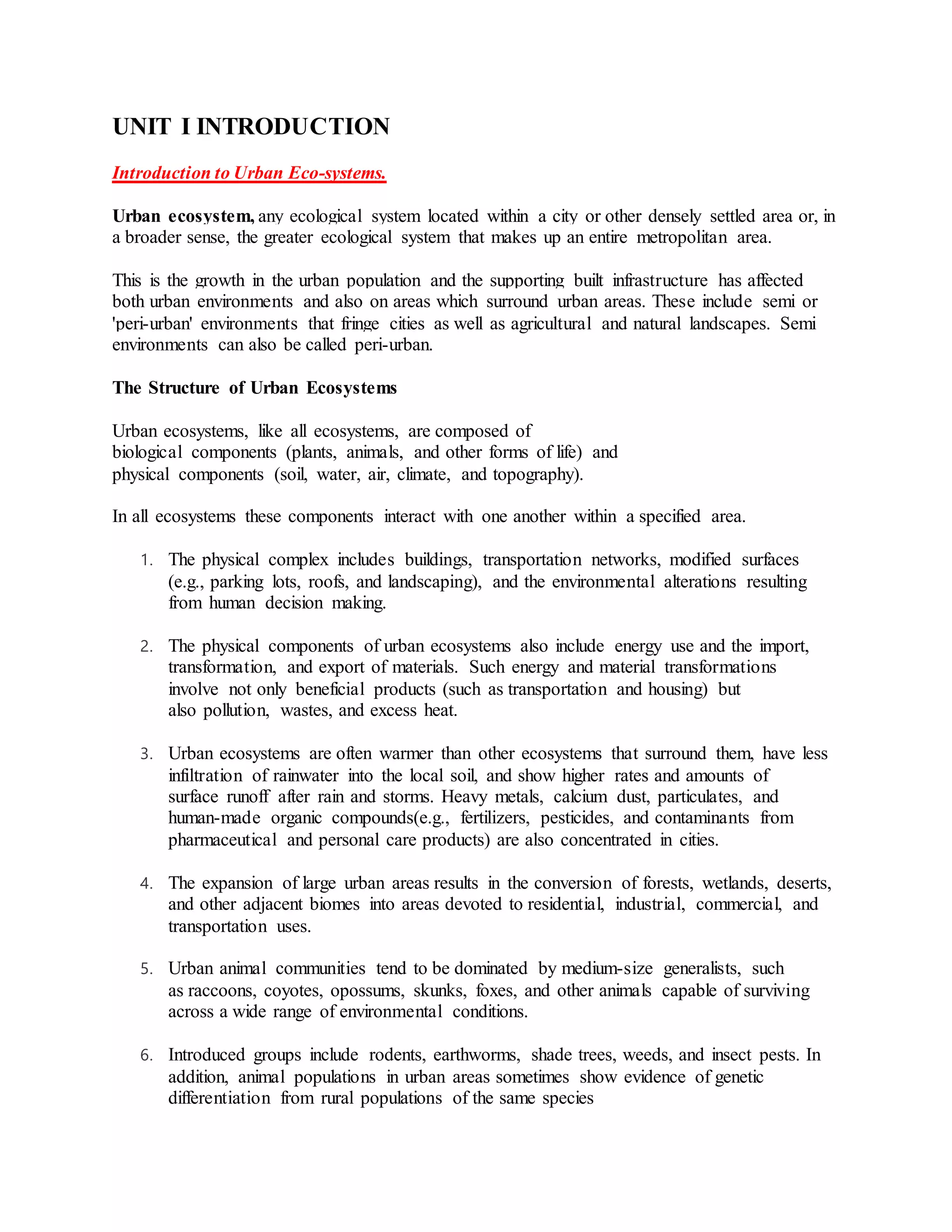 Urbanecology and environmental planning | DOCX