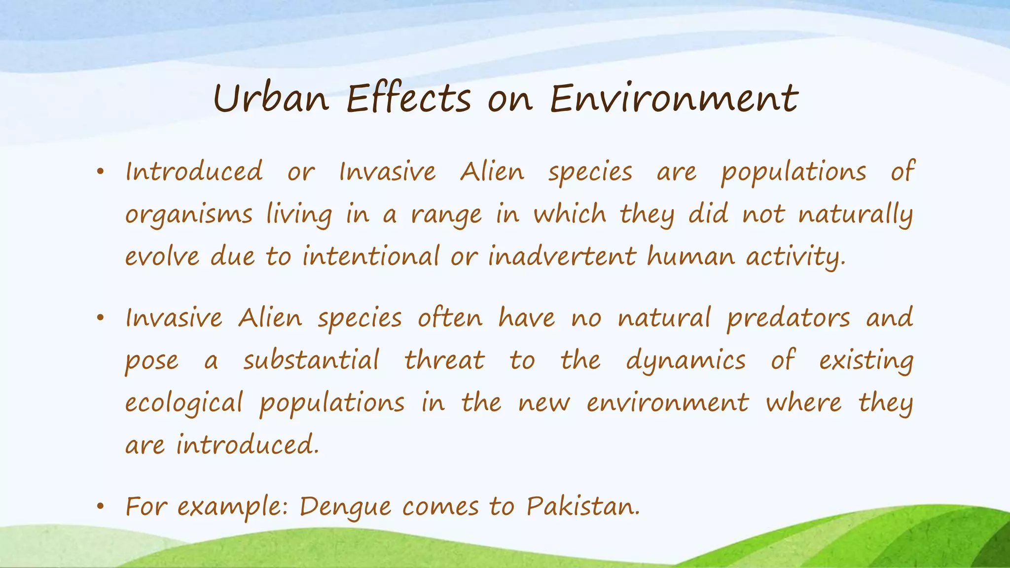 Urban ecology and sustainability | PPTX
