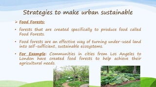 Urban ecology and sustainability | PPTX