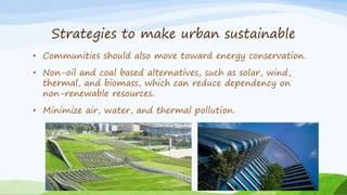 Urban ecology and sustainability | PPTX