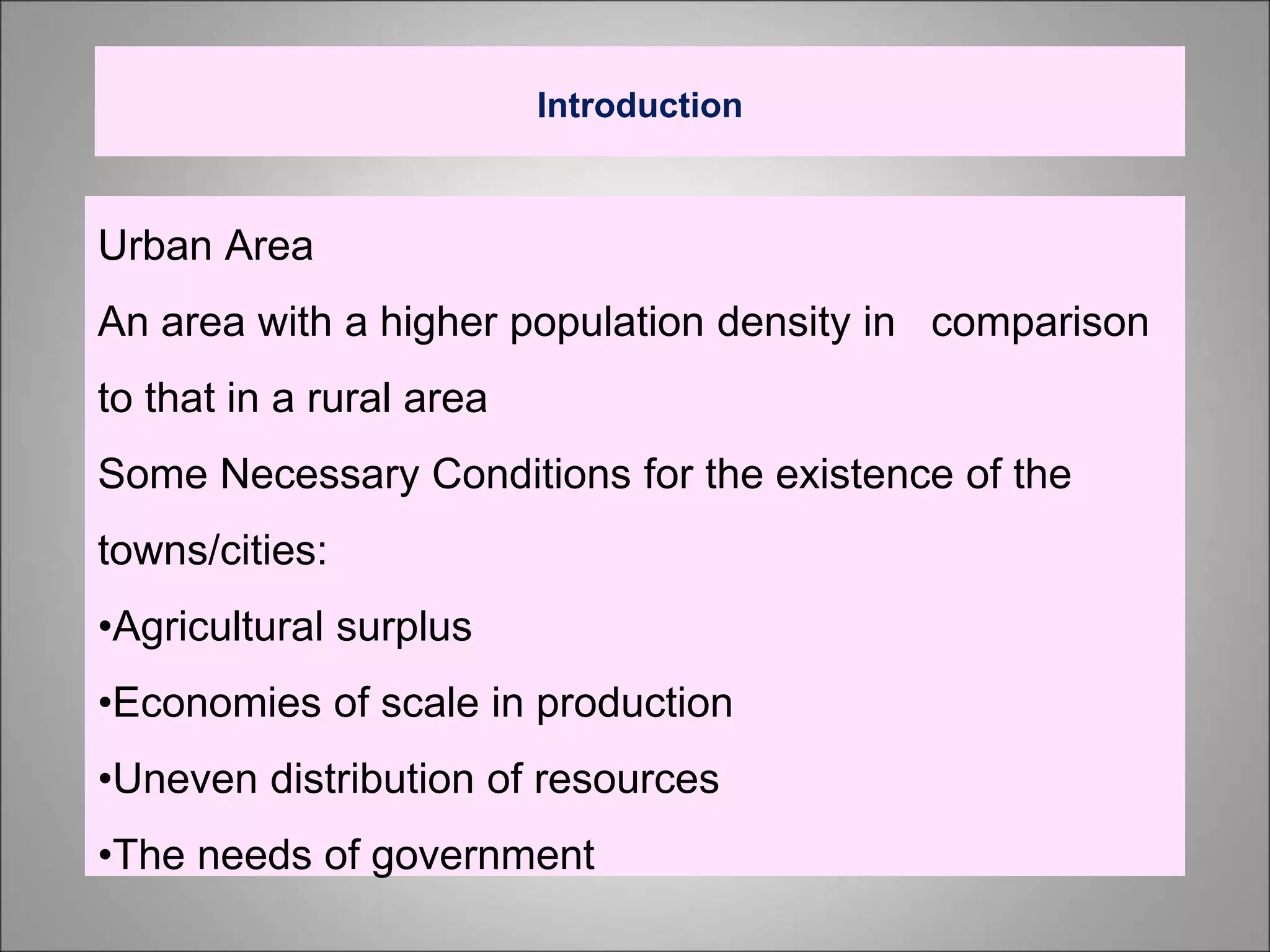 Urban economics Introduction _ Dr. Mousumi Ghosh | PPT