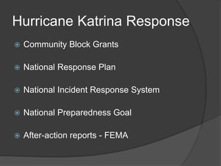 Urban emergency preparedness | PPTX