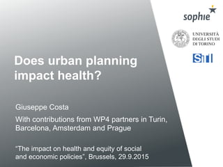 Does urban planning impact health? | PDF