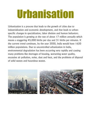 Urban environmental problems;consumerism & waste products | PDF