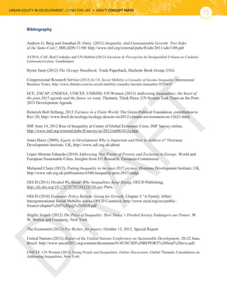 Urban equity in development cities for life english | PDF