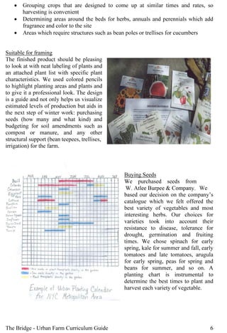 Urban Farm Curriculum Guide | PDF