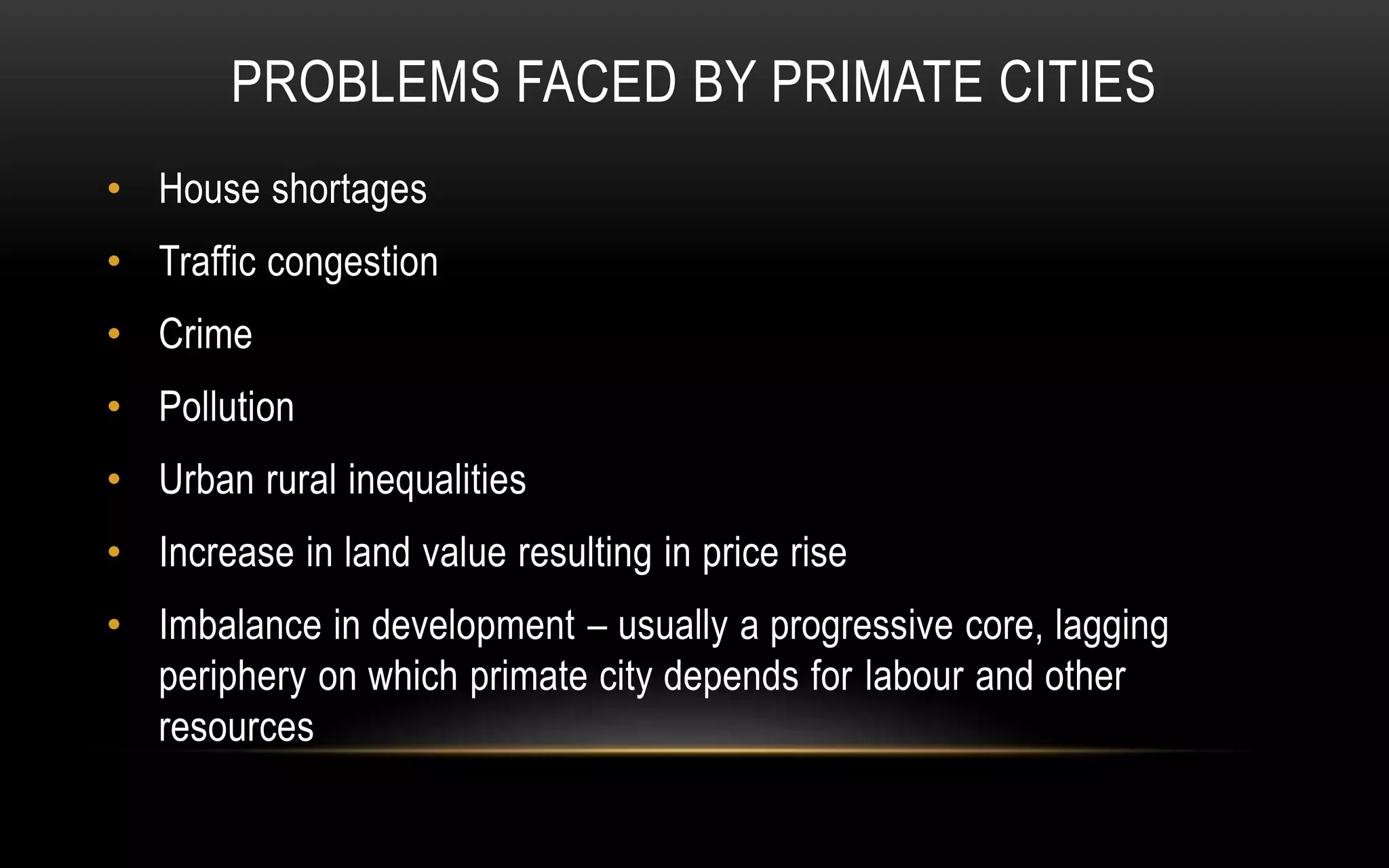 Primate City concept | PPTX