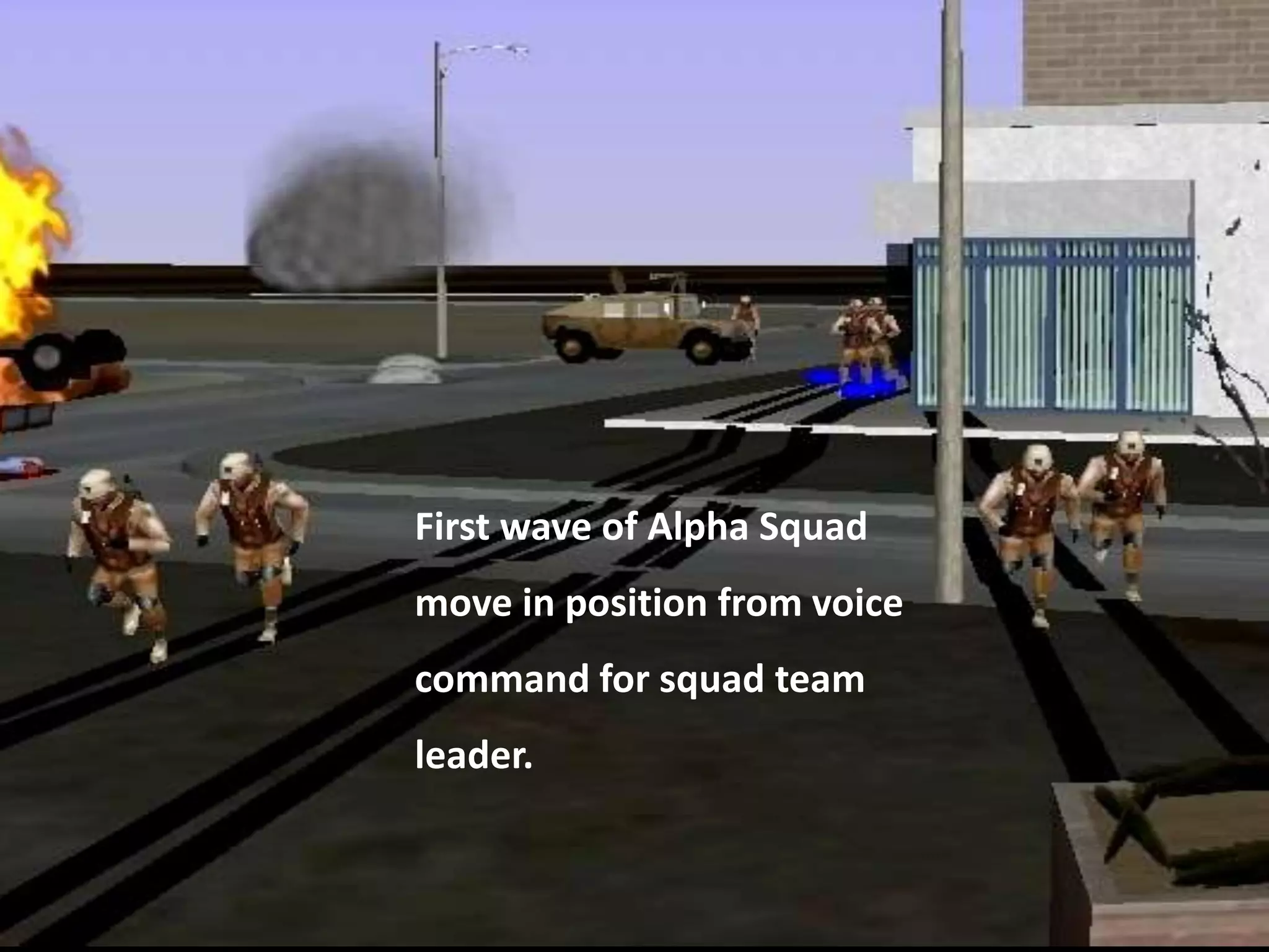Urban fire fight assault team training scenario | PPTX