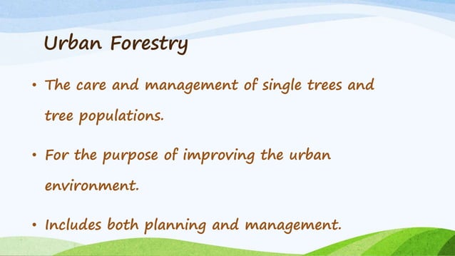 Urban forestry Miyawaki method | PPTX