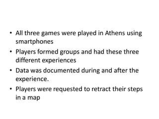 Urban Games: playful storytelling experiences for city dwellers | PDF