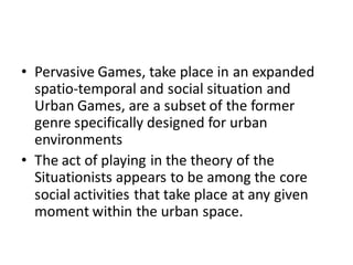 Urban Games: playful storytelling experiences for city dwellers | PDF