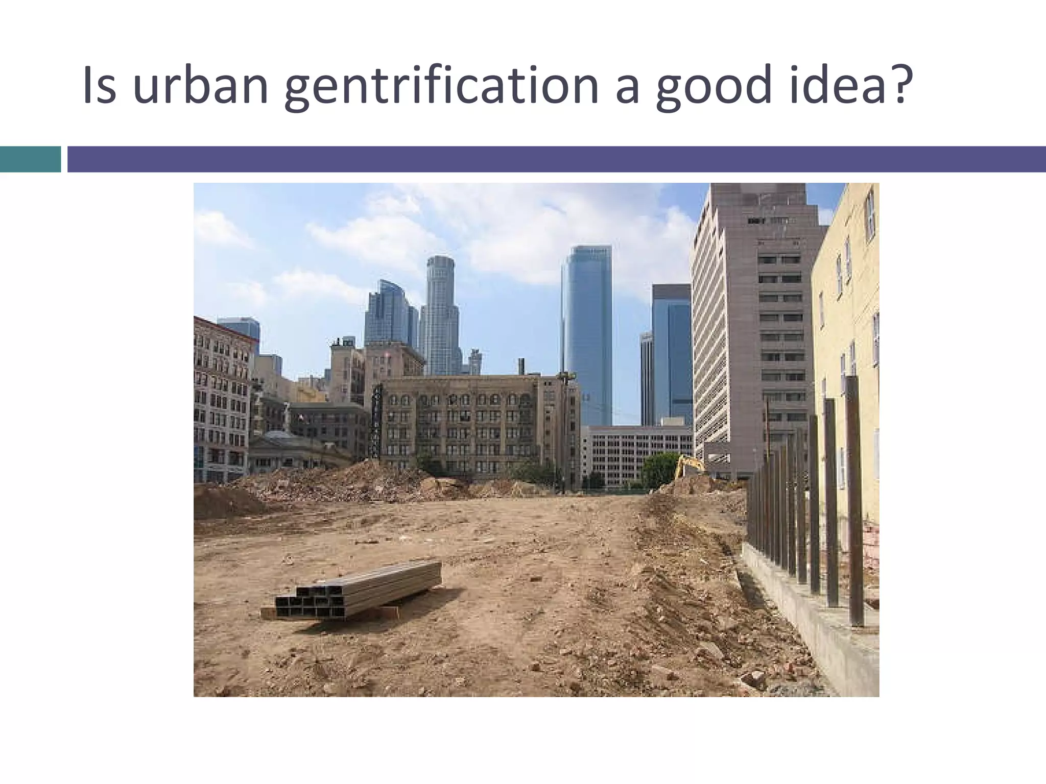 Urban Gentrification | PPT