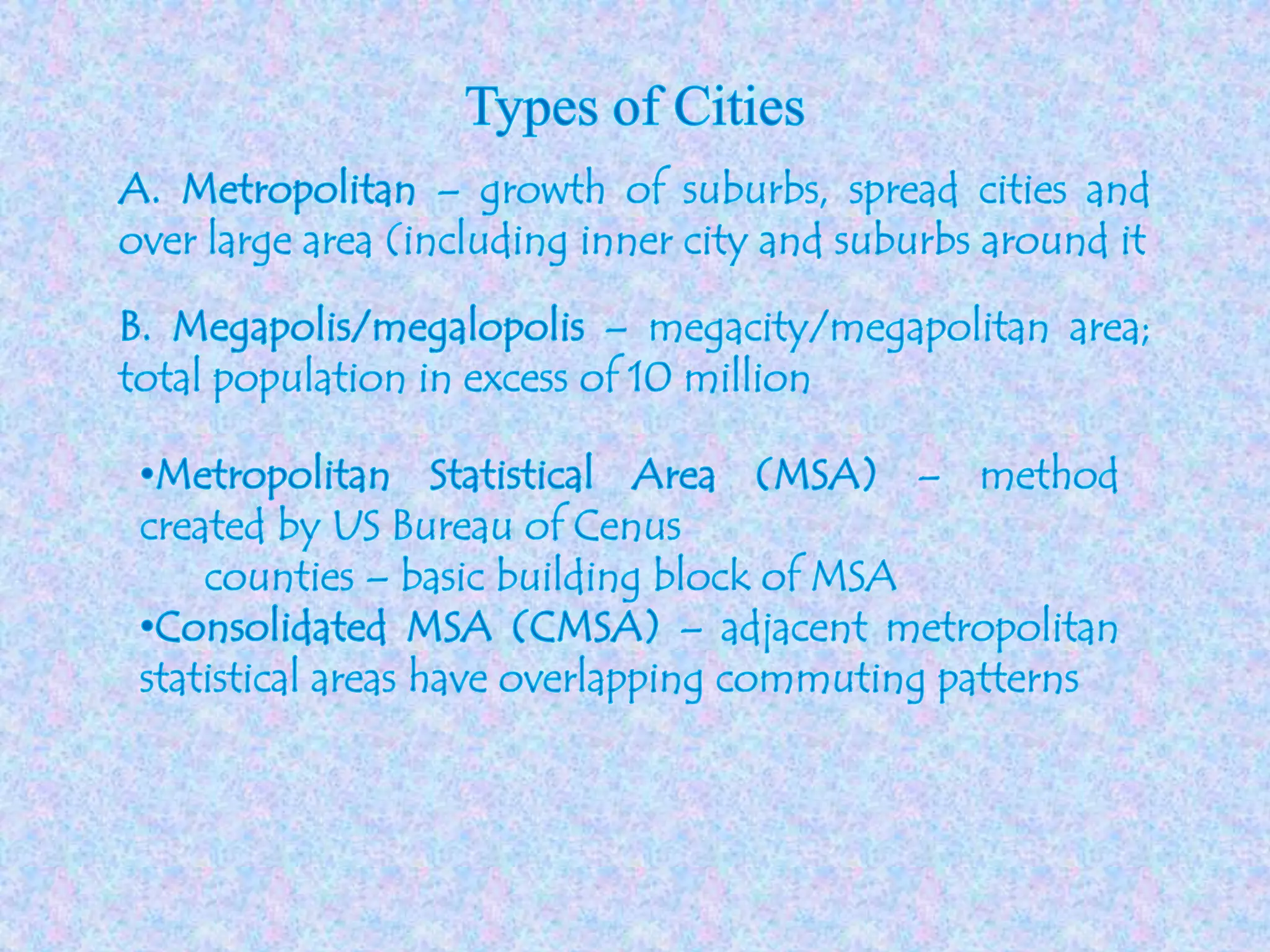 Urban Geography | PPTX
