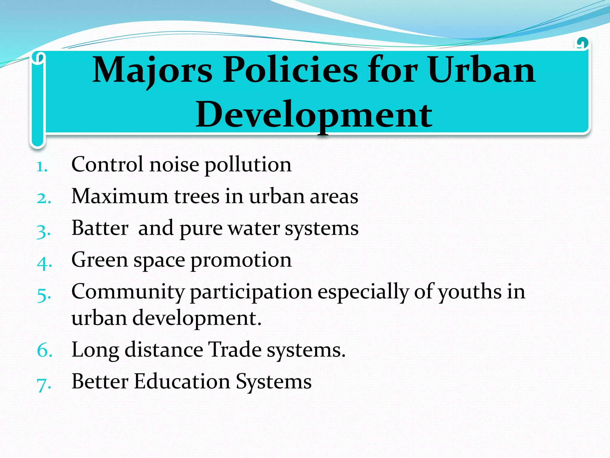Urban Planning and Policies | PPTX