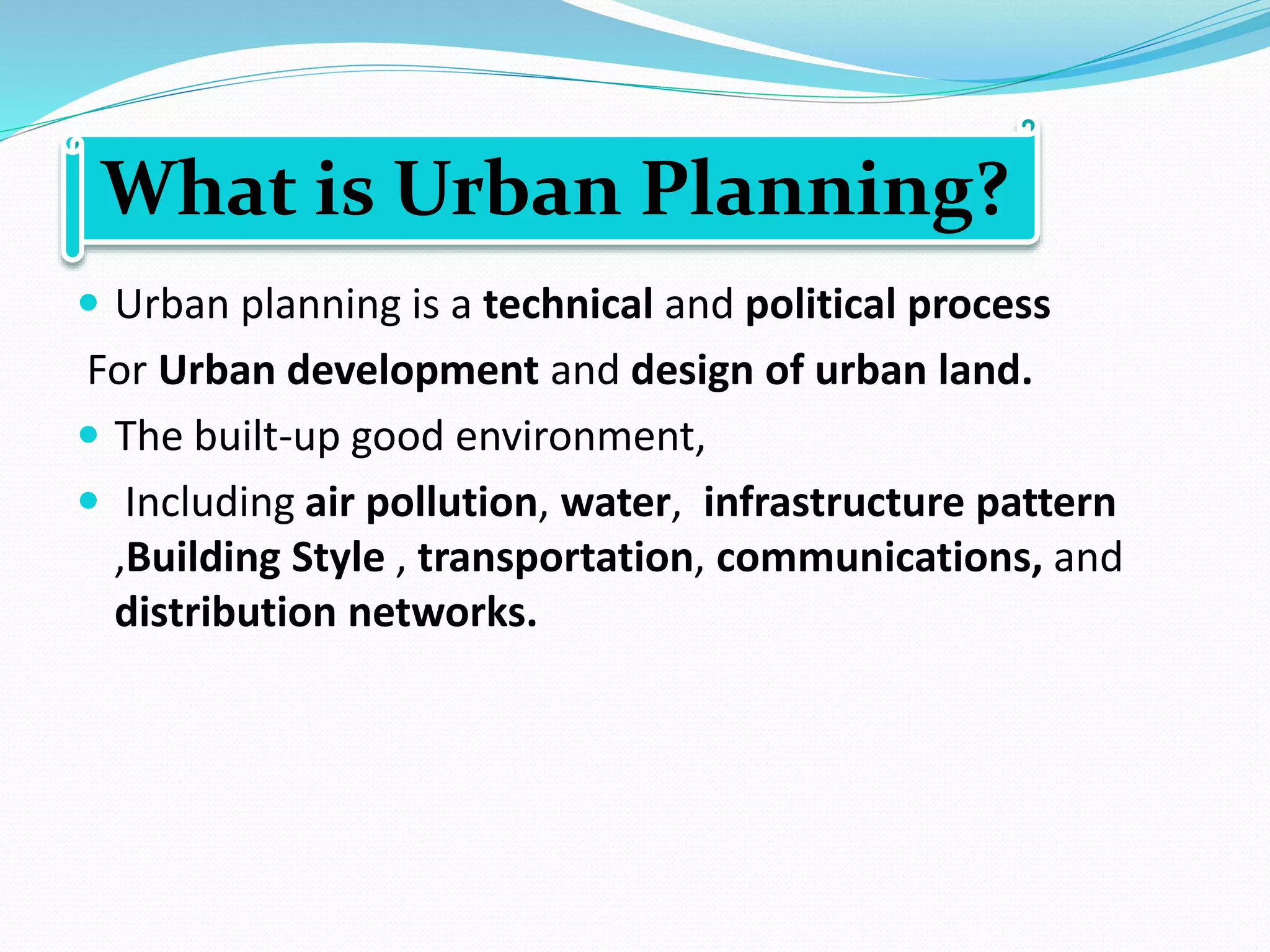 Urban Planning and Policies | PPTX