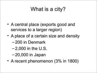 Urban Geography Presentation for students | PPT
