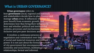 Urban Governance | PPTX
