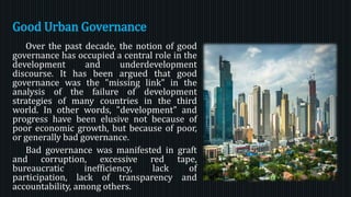 Urban Governance | PPTX