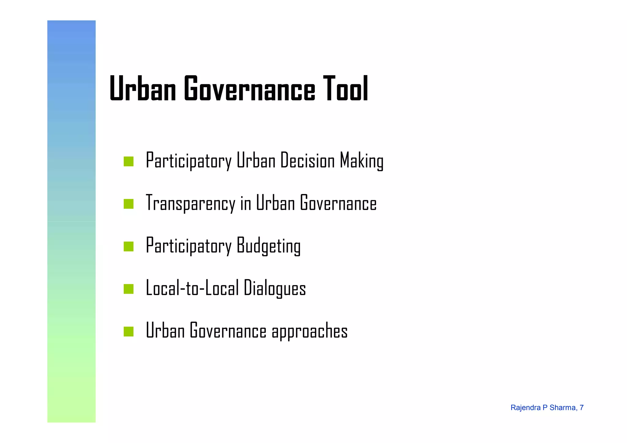 Urban governance [compatibility mode] | PDF