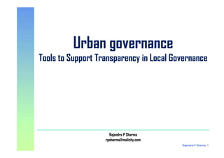 Urban governance [compatibility mode] | PDF