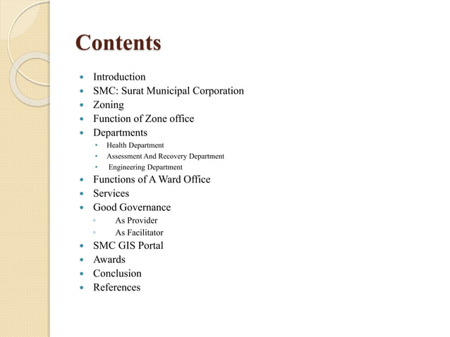 Urban governance of surat city smc | PPT