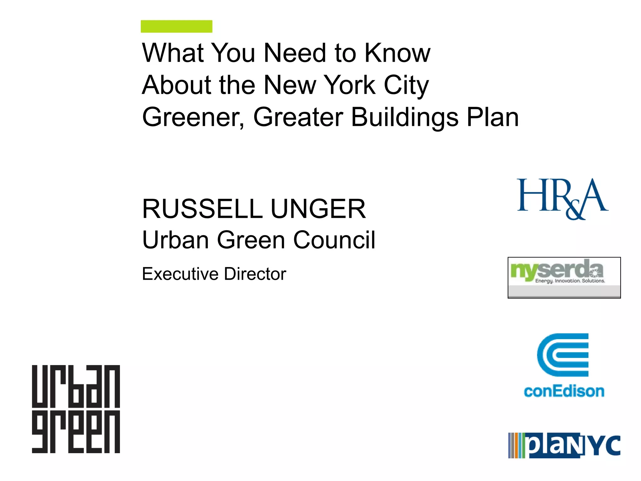 Greener Greater Building Plan Overview | PDF