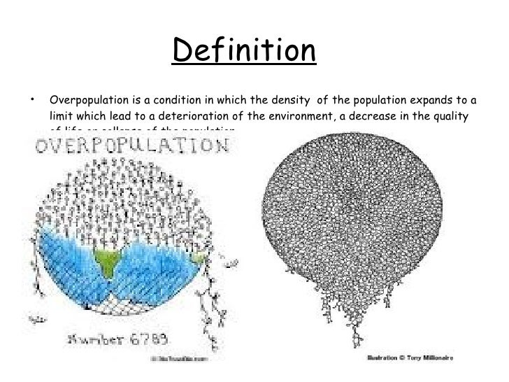 Urban growth and overpopulation
